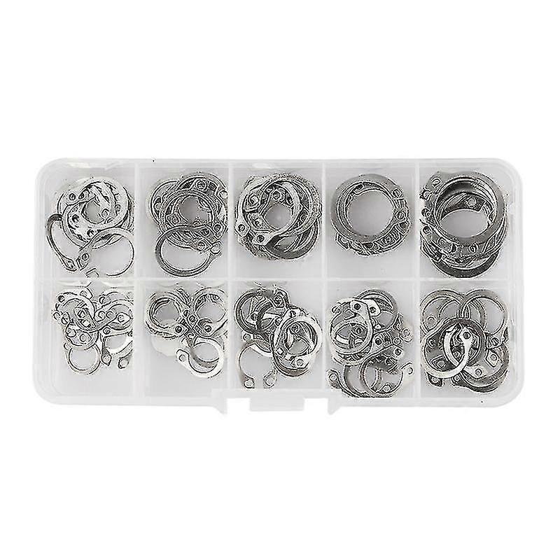 100pcs Circlip Set External/internal Retaining E-type Cir Clip Lock ...