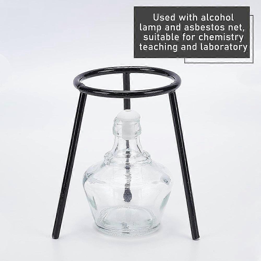 Lab Bunsen Burner Cast Iron Support Stand Alcohol Lamp Tripod Holder ...