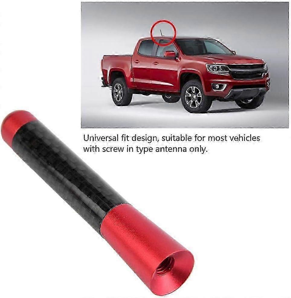 Car Aerial Antenna toppers, 3inch Carbon Fiber Screw Radio Short ...