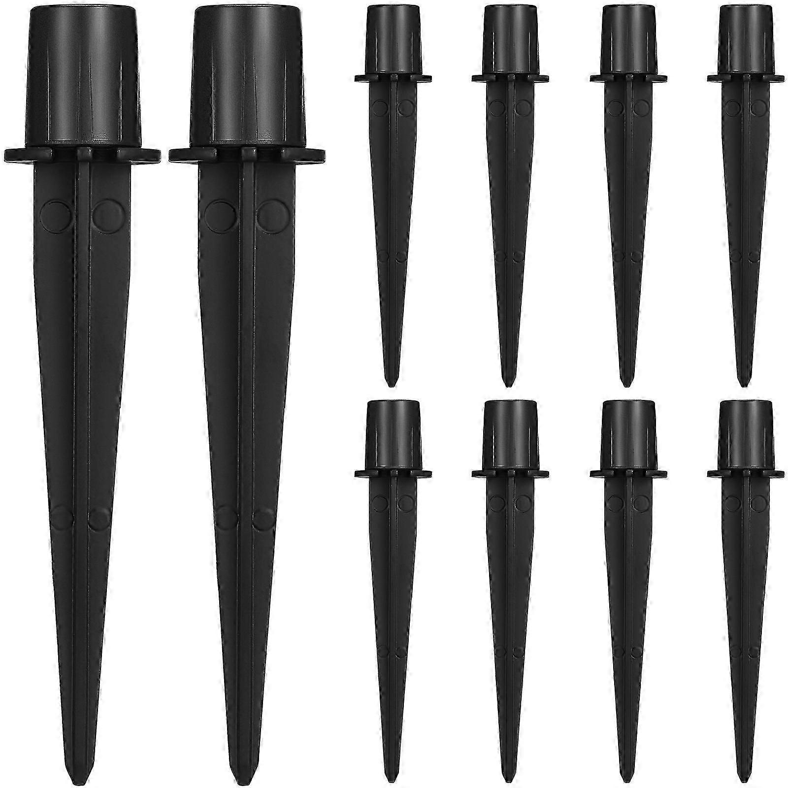 10 Pcs Ground Spike Replacement Garden Solar Light Stakes Metal Spike ...