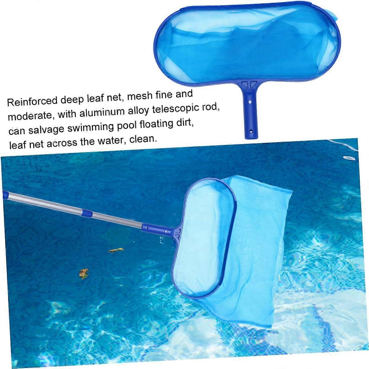 Swimming Pool Cleaning Net Set Sturdy Leaf Skimmer Net Handheld Pool ...