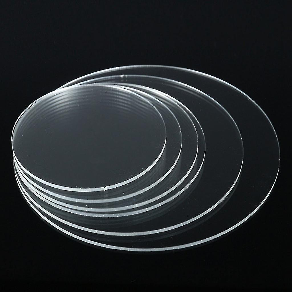 Round Clear Acrylic Circle Plexiglass Sheet Compatible With Diy Project ...