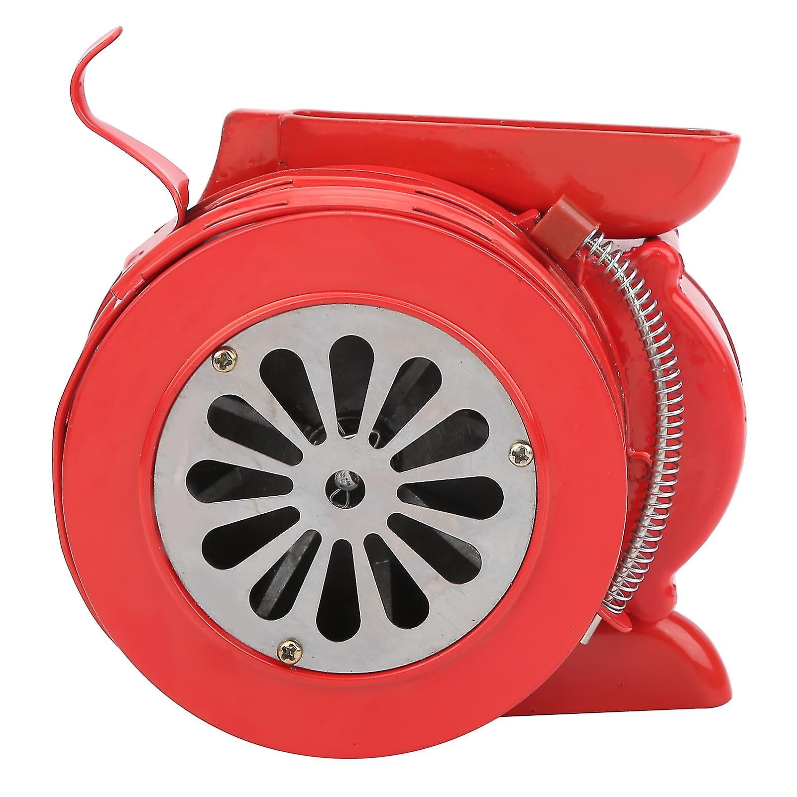 Hand Crank Siren Red Portable Manual Operated Alarm For Schools Troops ...