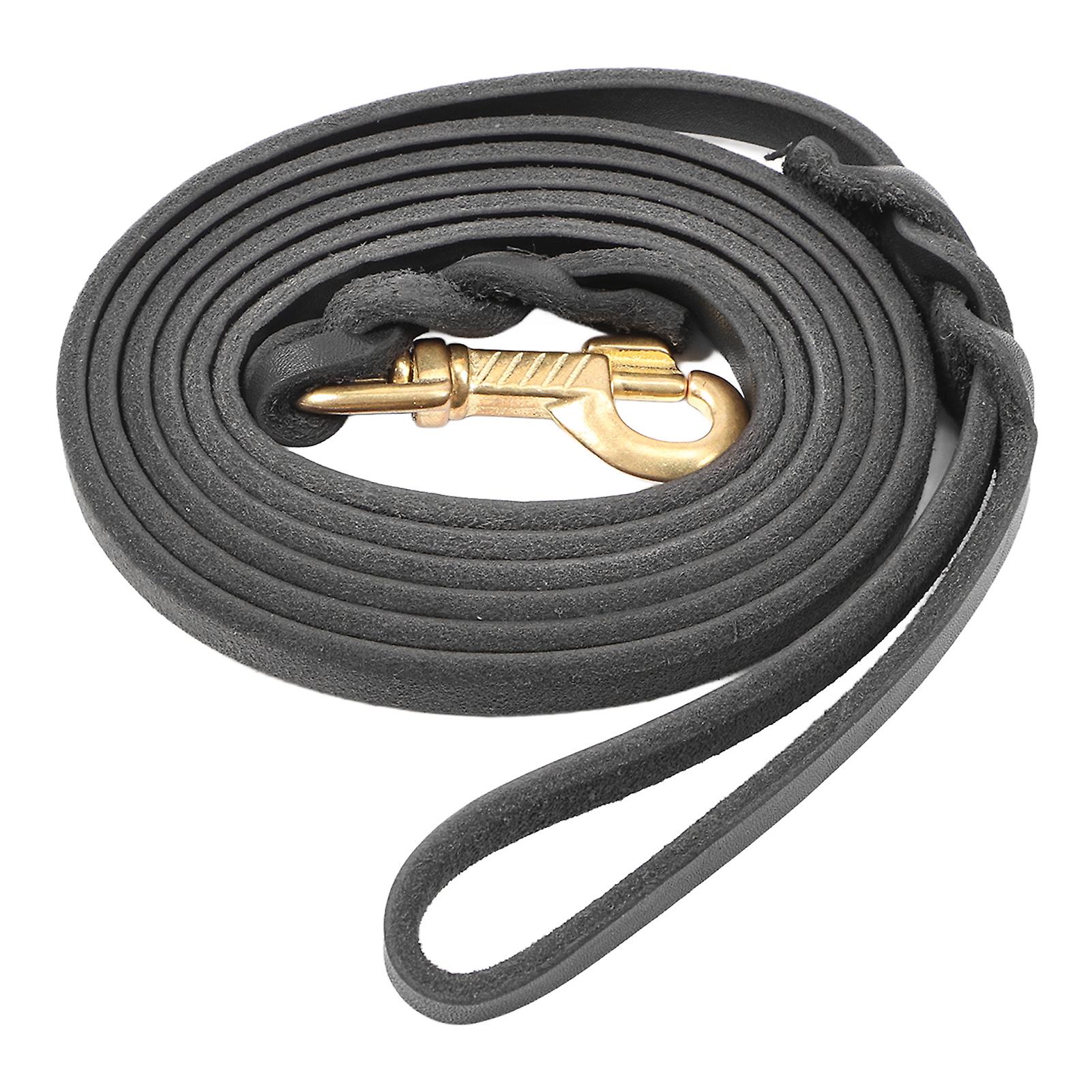 Dog Leash Durable Cowhide Leather Dog Training Leash Long Soft Dog ...