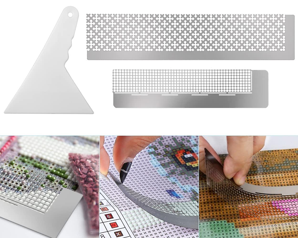 Drawing Diamond Ruler 2 Pieces Drawing Ruler and Painting Fix Tools ...