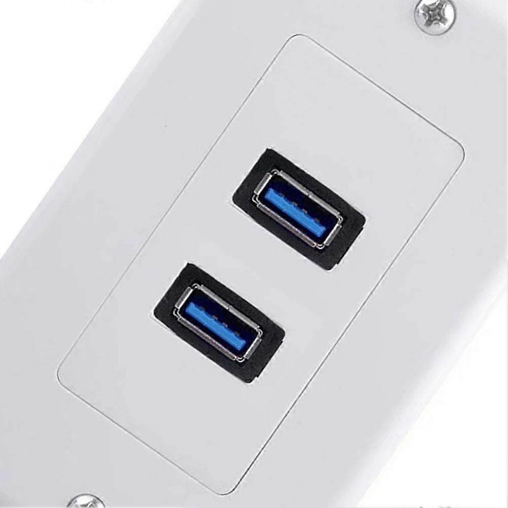 DOONJIEY Dual USB 3.0 Wall Plate Charger Outlet Mount Socket Face Plate ...