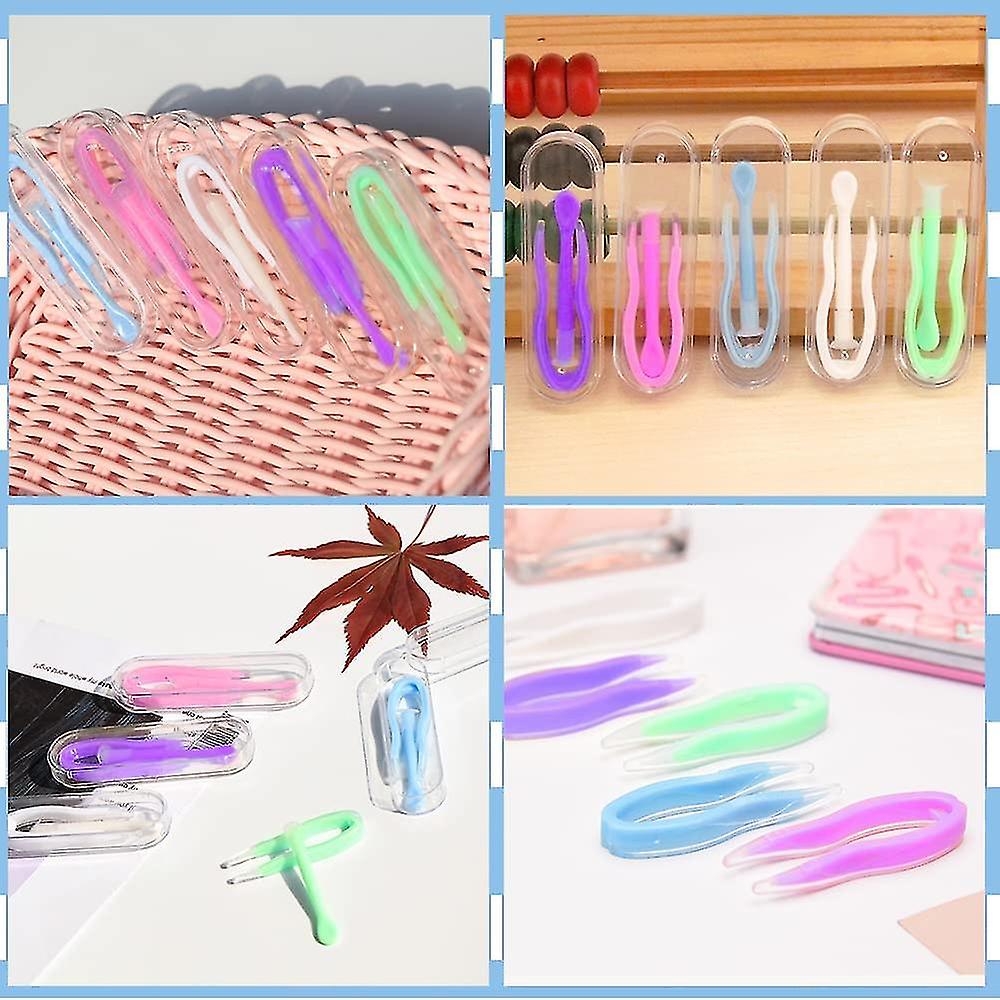 10pcs Contact Lens Tweezers, Silicone Tweezers, Soft And Hard Contact ...