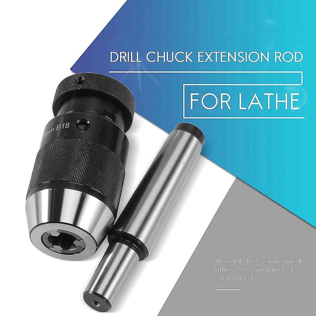 Keyless Drill Chuck 0.2-16mm B18 + Mt3 M12 Din228a Morse Taper Arbor-dt ...