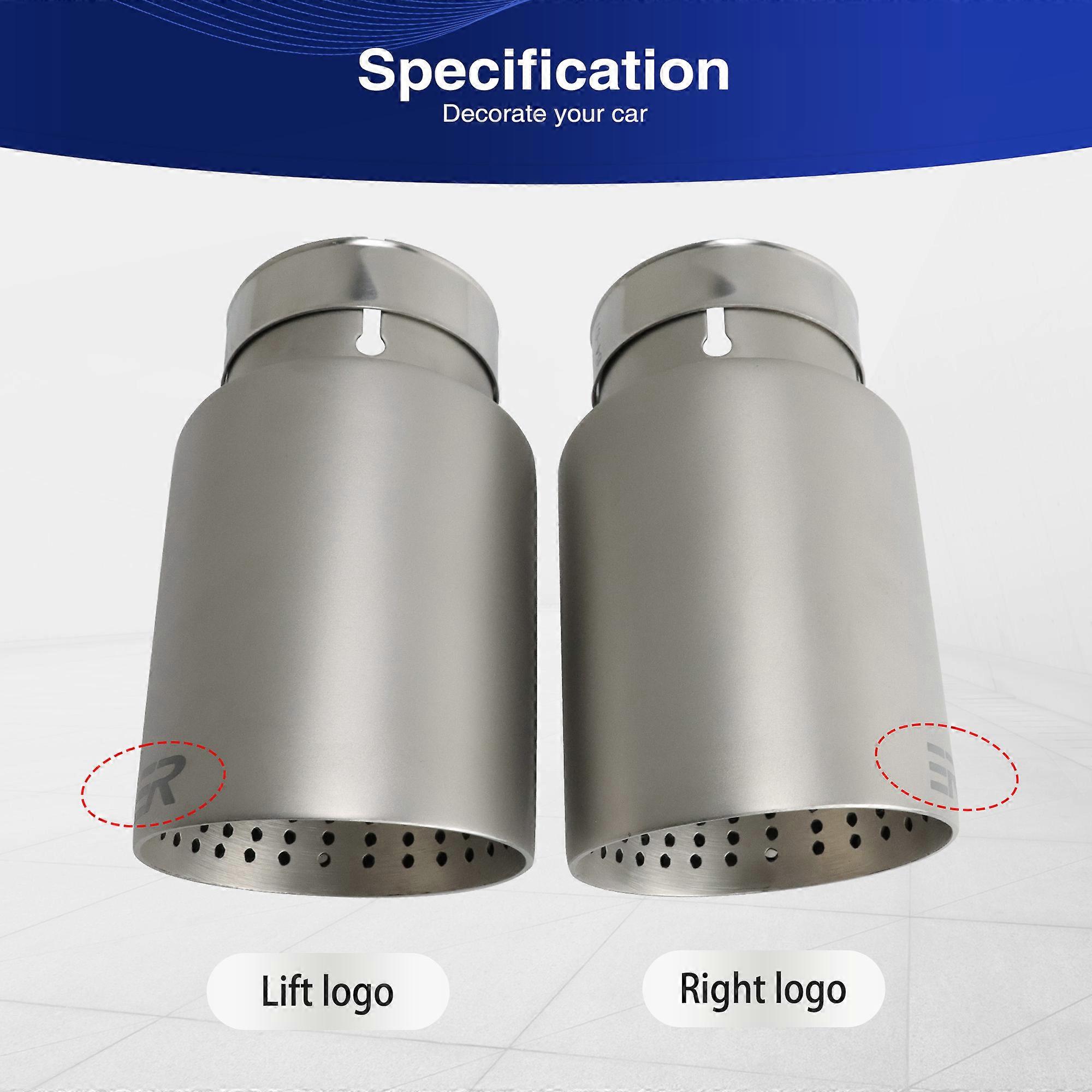 Exhaust Racing Exhaust Tip titanium alloy Stainless Steel Car Muffler ...