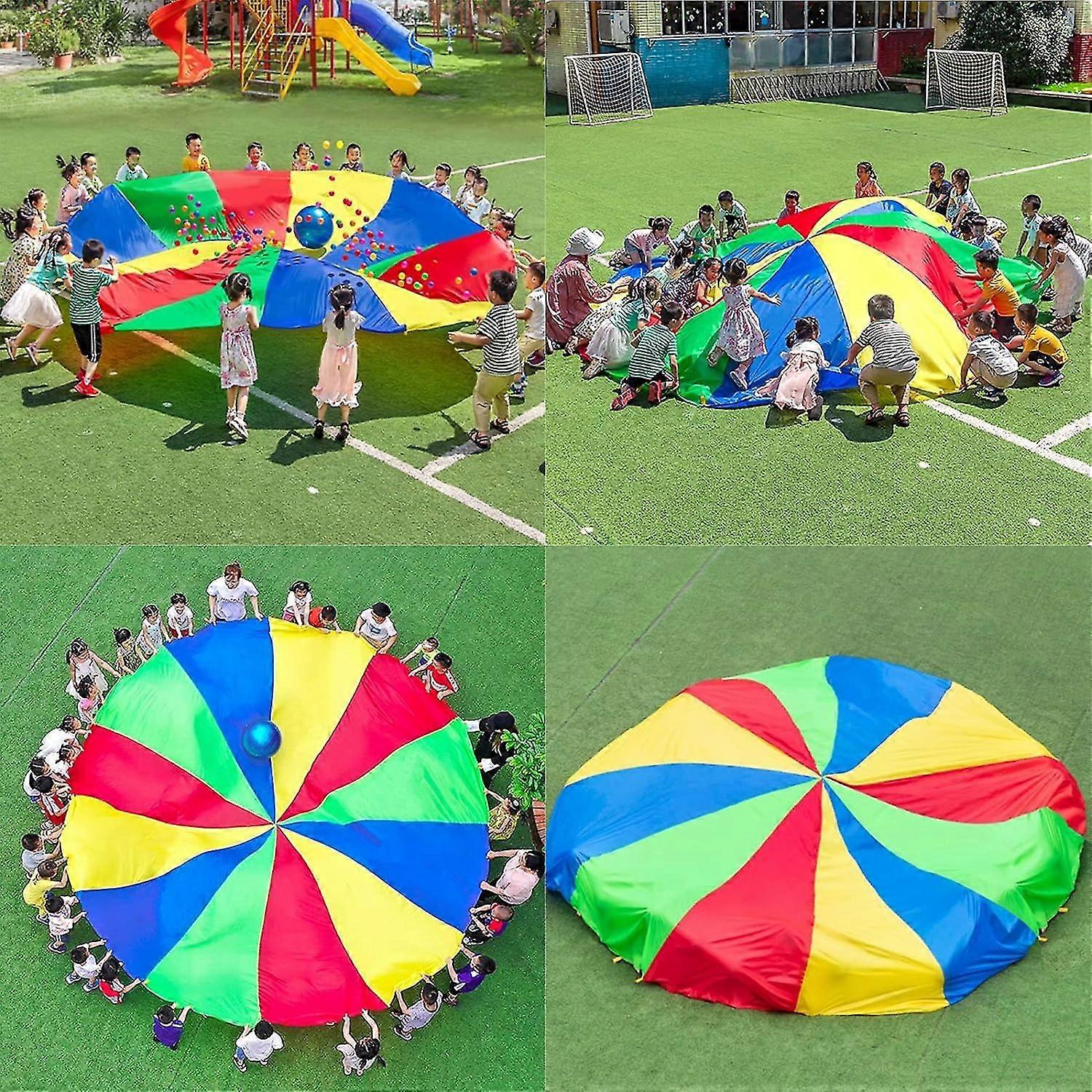 Rainbow Parachute Outdoor Parachute Games, Sensory Integration Training ...
