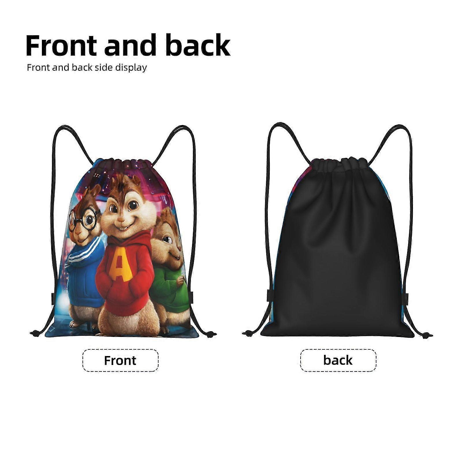 i536 Alvin and the Chipmunks Drawstring Bags Storage Backpack ...
