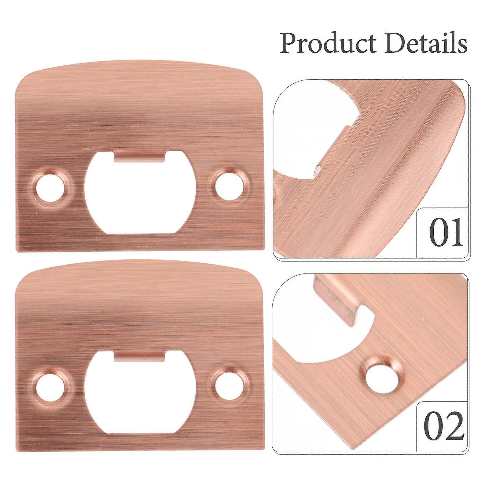 4 pcs Stainless Steel Deadbolt Strike Plates Door Strike Plate ...