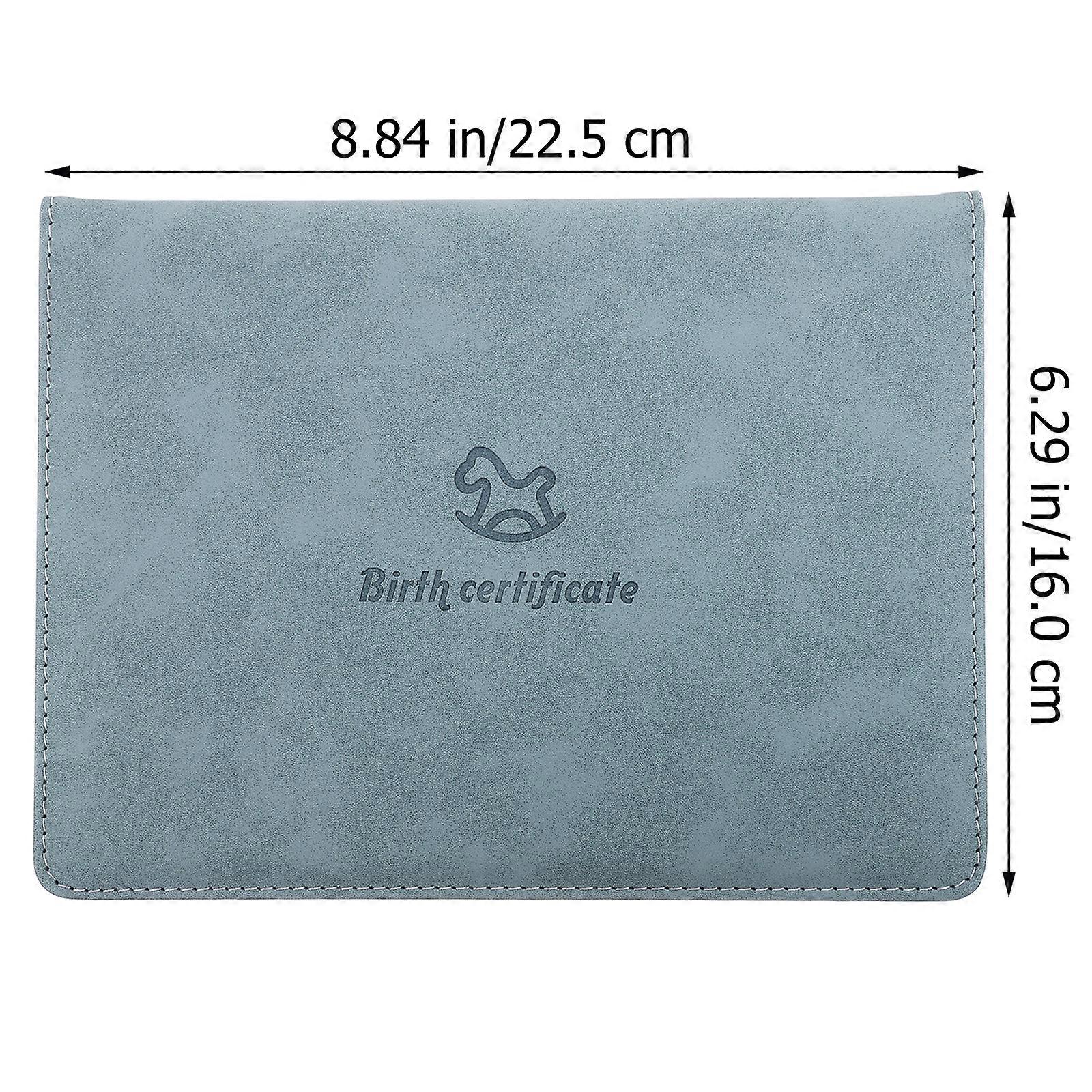 Baby Birth Certificate Leather Holder Protection Birth Certificate ...