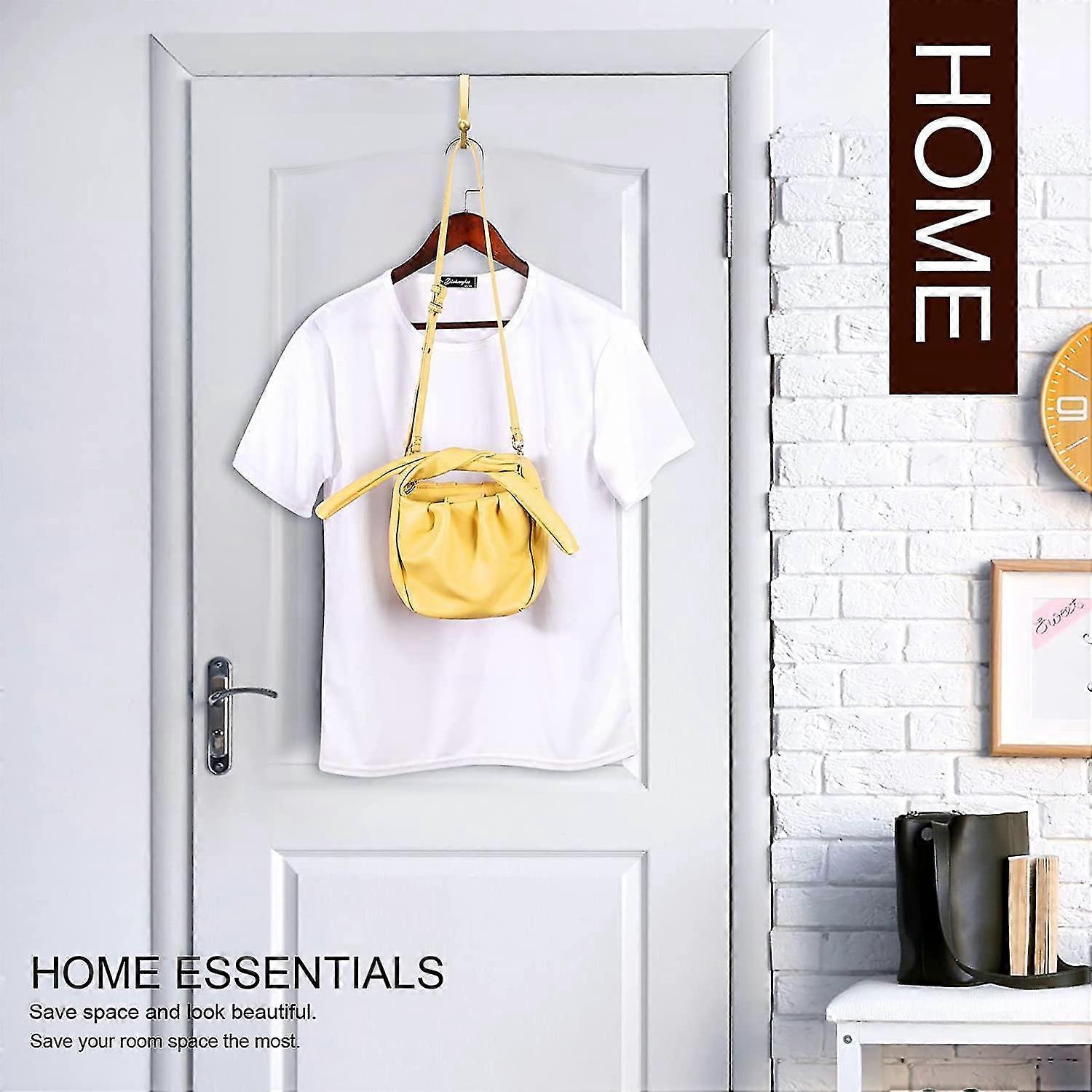 2 Pieces Over Door Hooks Over Door Hanger Sturdy Valet Hooks Door ...