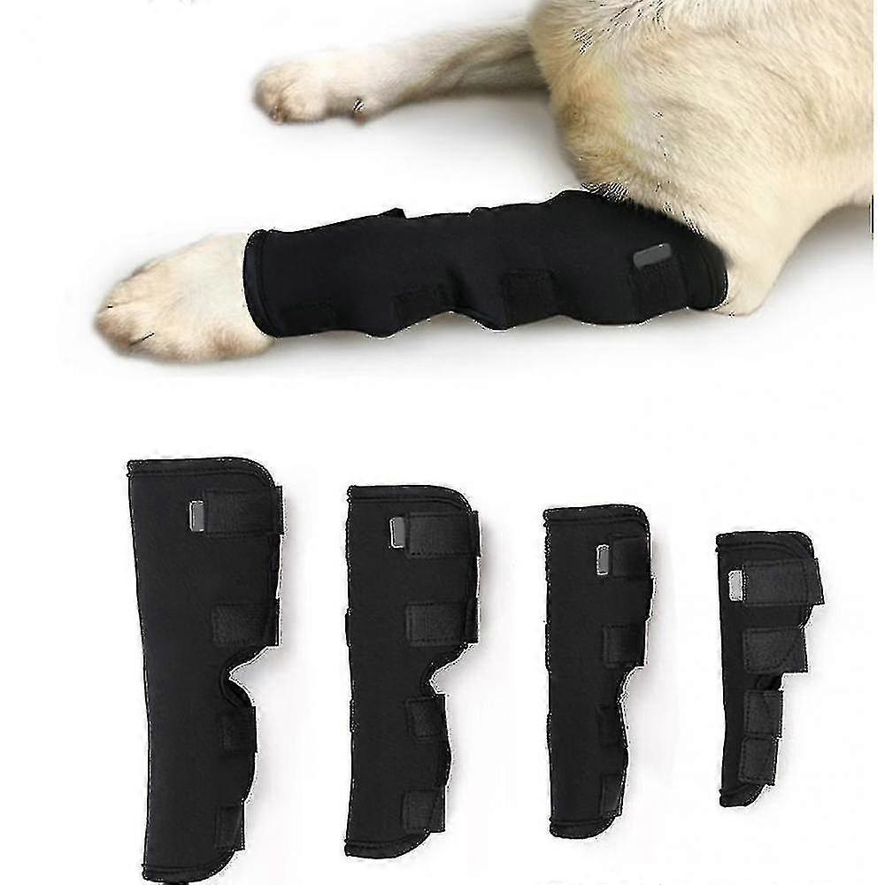 dog Rear Front Leg Hock Joint Wrap Protects Wounds Compression Brace ...