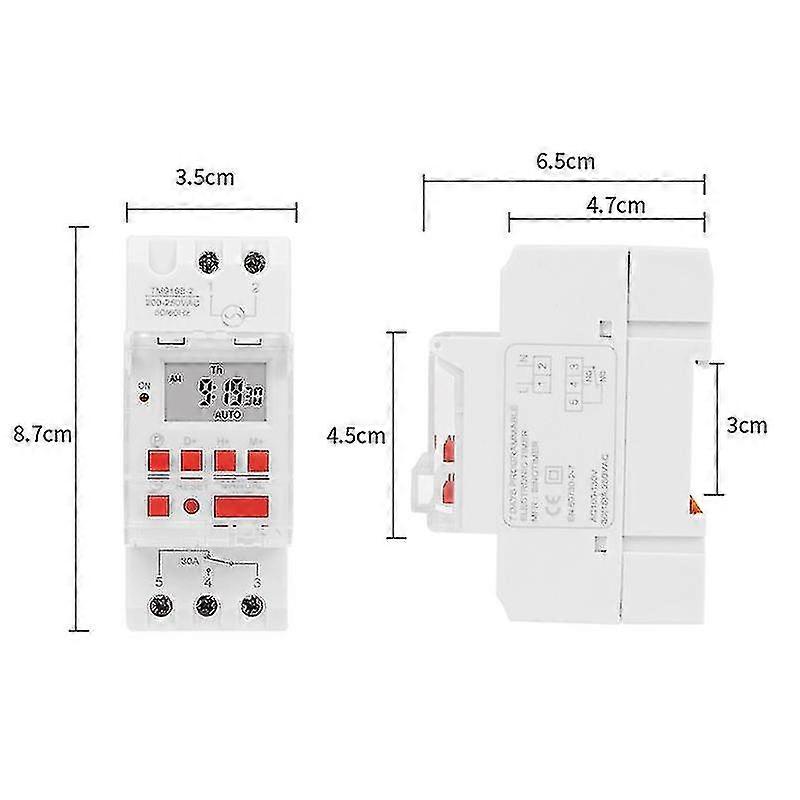 Tm919b 220v 30a Programmable Digital Timer Switch Din Automatic Cycle ...