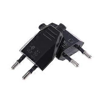 2 Pcs German Type European 2 Pin Plugs Network Cables 2.5a 220v ...
