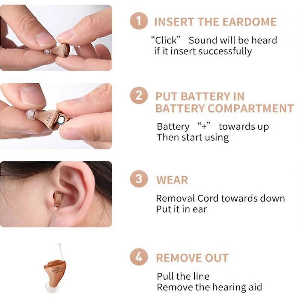 Siemens 8 Channels Digital Invisible CIC Hearing Aid RUN Click ITC ...
