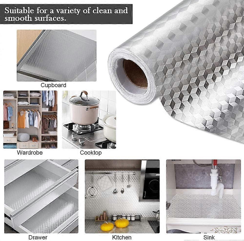 Aluminiumfolierullar Självhäftande aluminiumfolie 60cm * 2M Kök ...