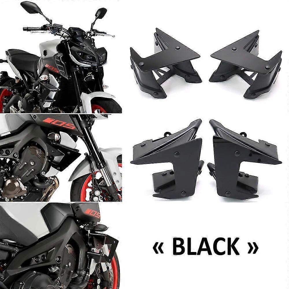 Mt-09 2017-2020 Motorcycle Parts Side Downforce Naked Spoilers Fixed ...