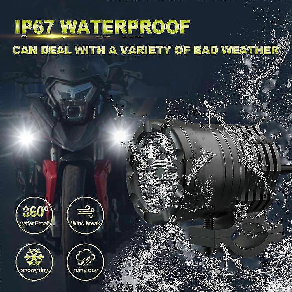 Motorcycle Led Headlight Fog Light Spotlight 12v For Bmw R1200gs Adv F800gs F650 K1200s Led ...