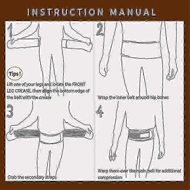 Posture Sacroiliac Hip Belt For Women And Men That Alleviates Sciatic ...