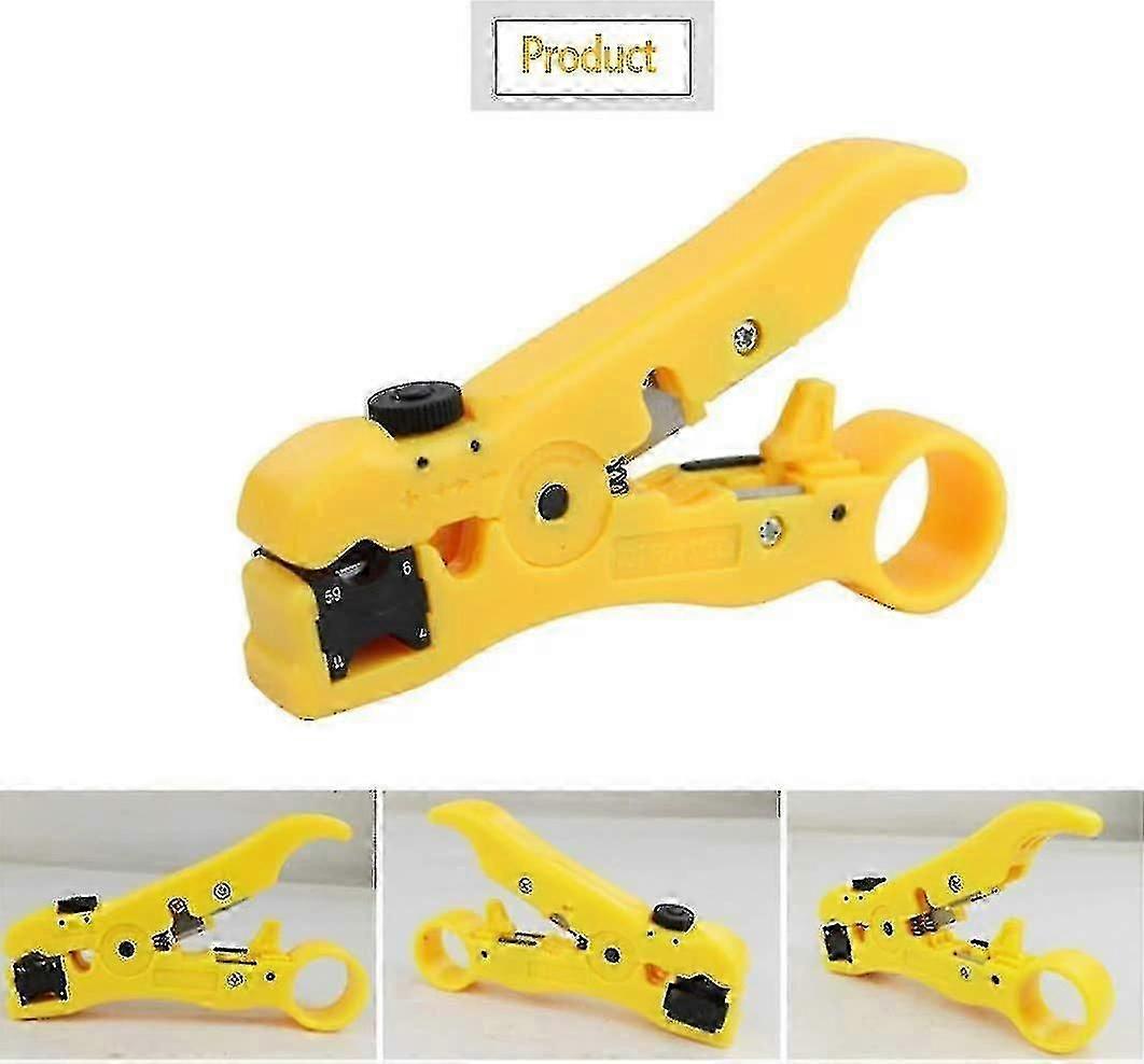 Universal Cable Stripper- Stripping Tool for Coaxial and Cat5/6 UTP Cable | Fruugo UK
