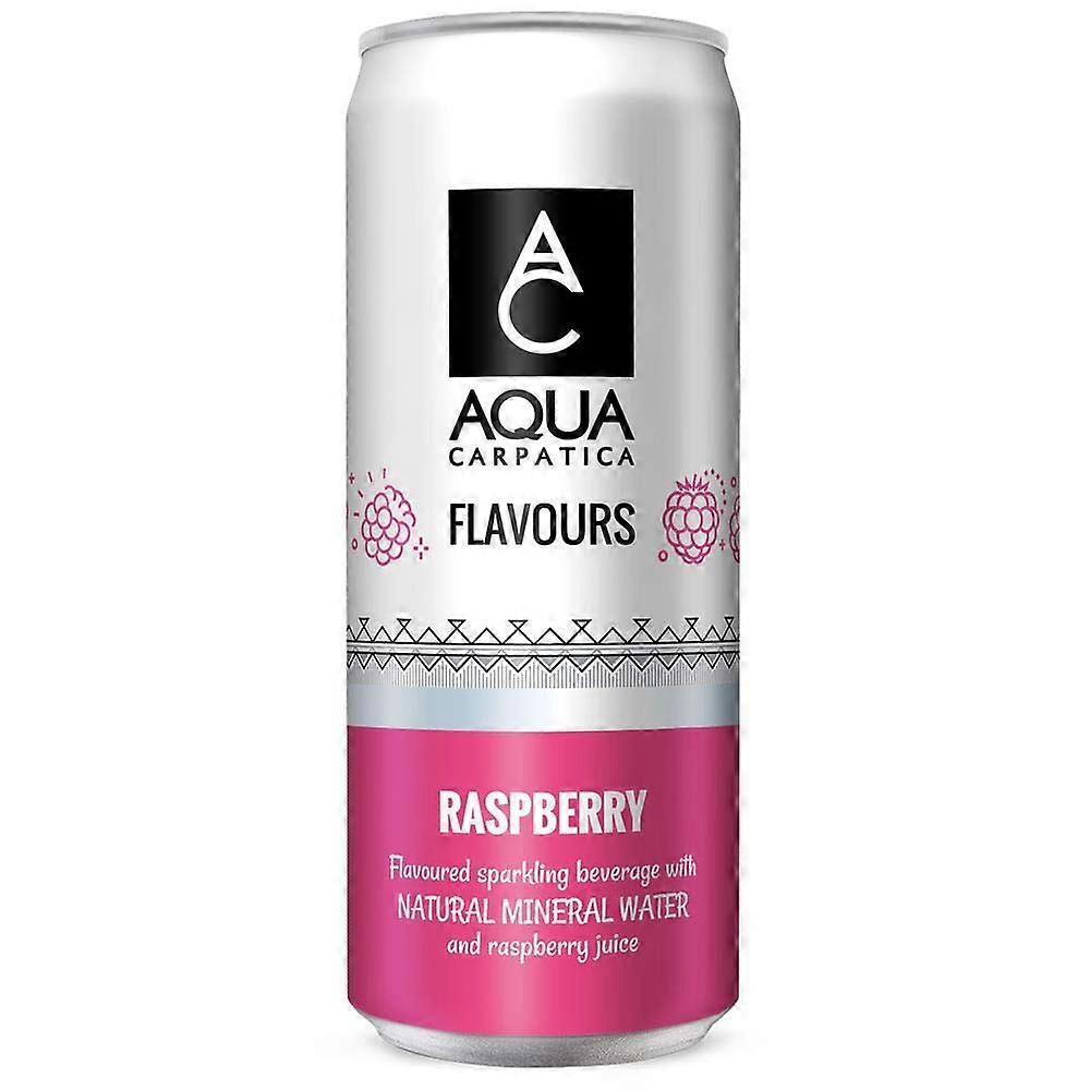 AQUA Carpatica Flavoured Sparkling Mineral Water Raspberry 330ml | Fruugo UK