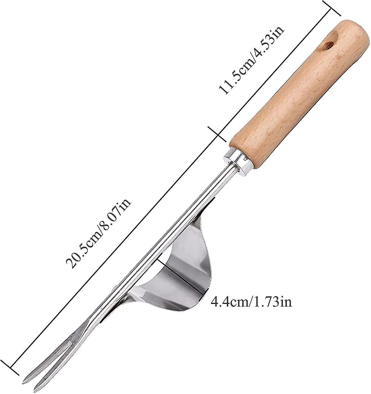 2 Pieces Handheld Weeder Stainless Steel Weeding Tool Manual Handle ...