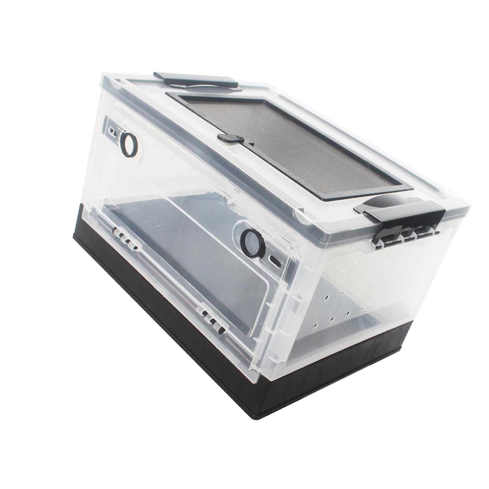 Folding Reptile Feeding Box Hamster Breeding Cage Habitat for Lizard ...