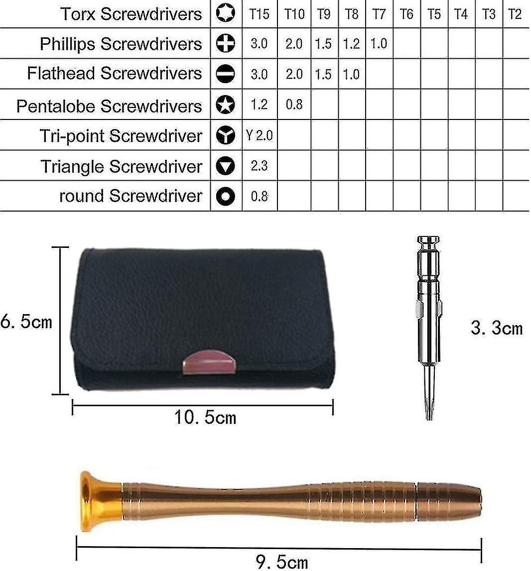 Precision Screwdriver Set, Portable 25 In1 Metal Screwdriver Repair ...
