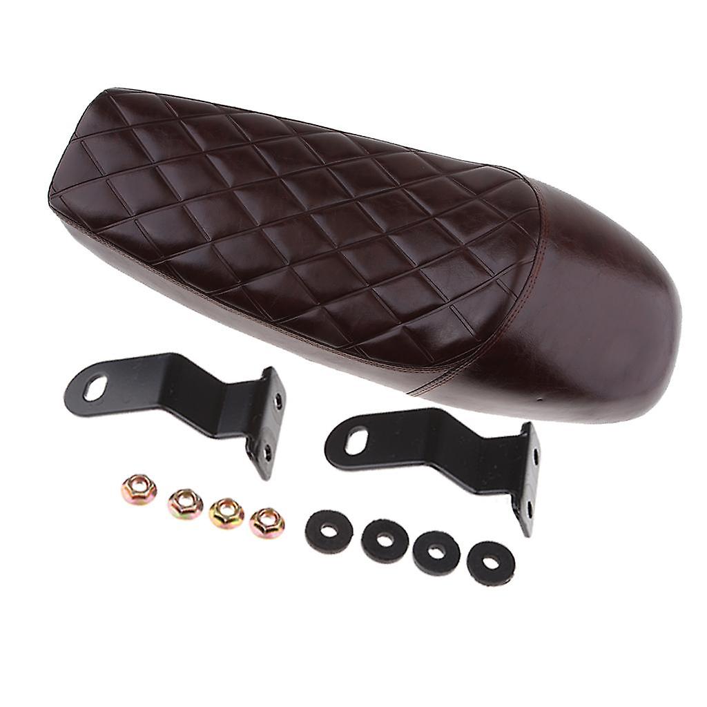 Motorcycle Hump Saddle Style Cafe Racer Vintage Seat Cushion Universal ...