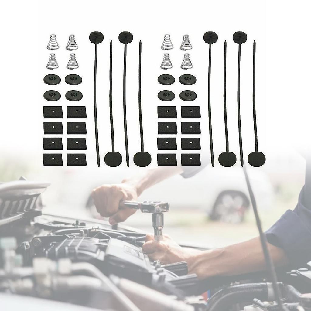 2 Set Electric Radiator Fan Mounting Kit Intercooler Cooling Fan ...