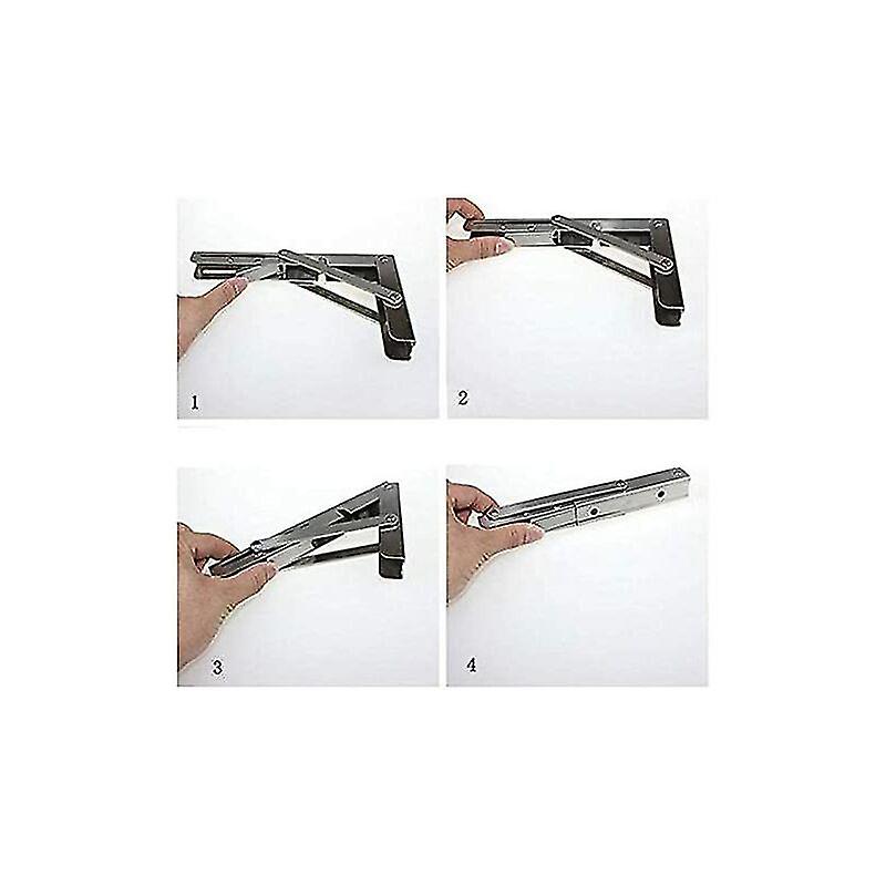 300mm Folding Bracket, Healwe Stainless Steel Folding Console Bracket ...