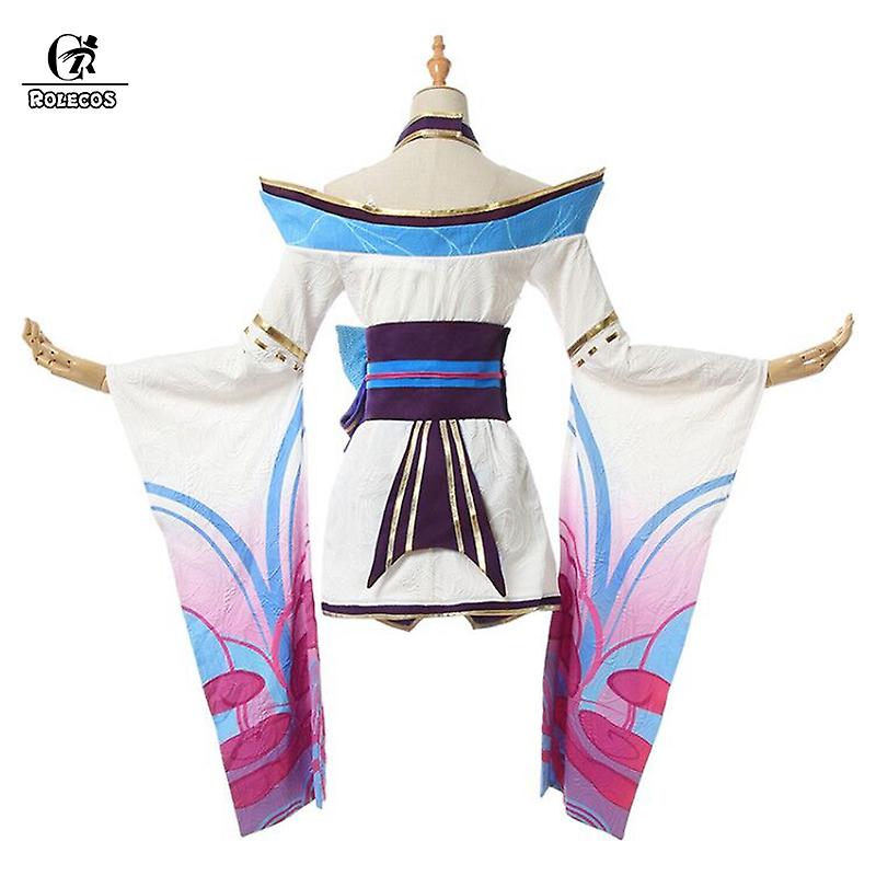 Lol Spirit Blossom Ahri Cosplay Costume Ahri Cosplay Wig Game Lol Ahri ...
