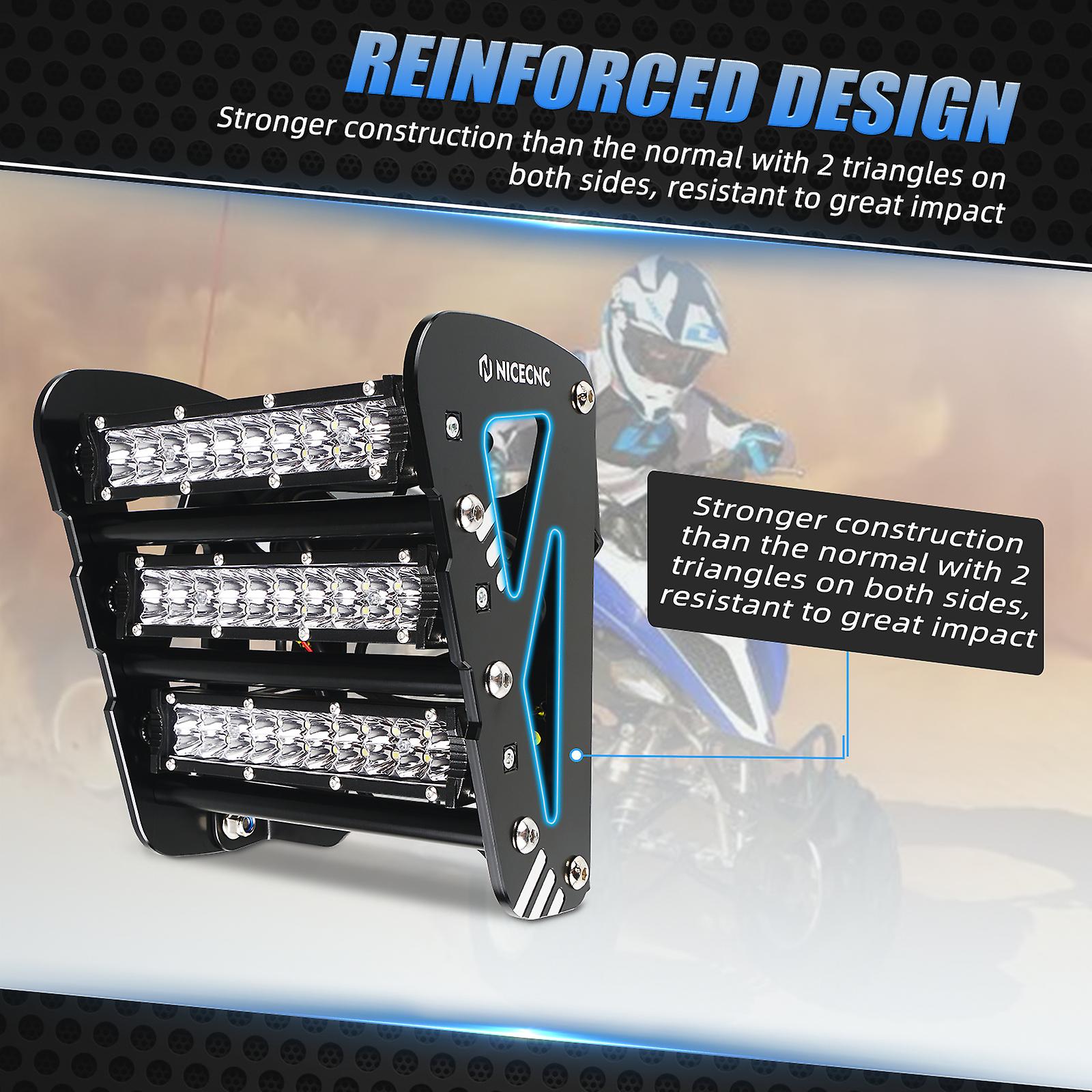 Nicecnc pro Raptor 700 Atv Sada LED světel předního nárazníku pro ...