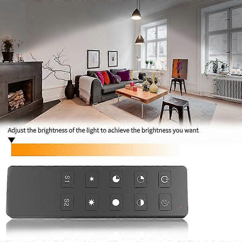 LED Dimmer Switch 2.4G Wireless RF Remote Dimmable Push Switch Smart ...