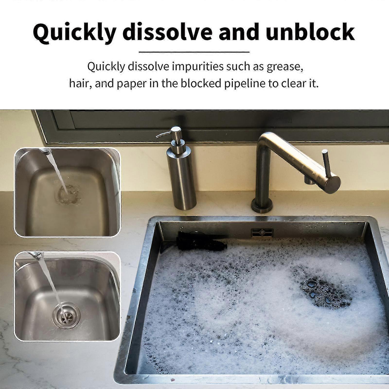 Powerful Drain Blockage & Sink Cleaner Powder, Drain Cleaner Powder ...