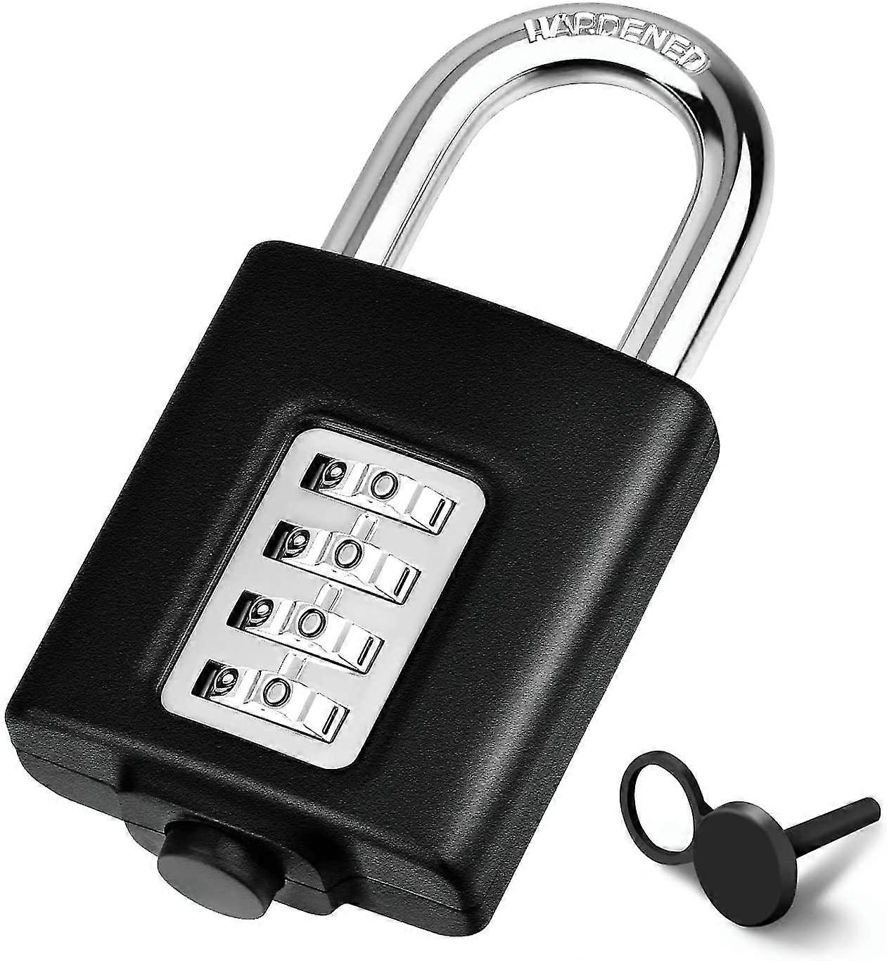 locker Code Padlock 4 Digit Outdoor Resettable Small Combination ...