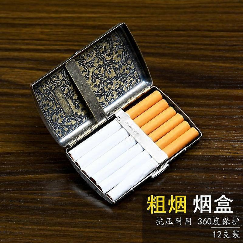 Cigarette Cases,Your 12-Pack Cigarette Case Flip Metal Fold Thickened ...