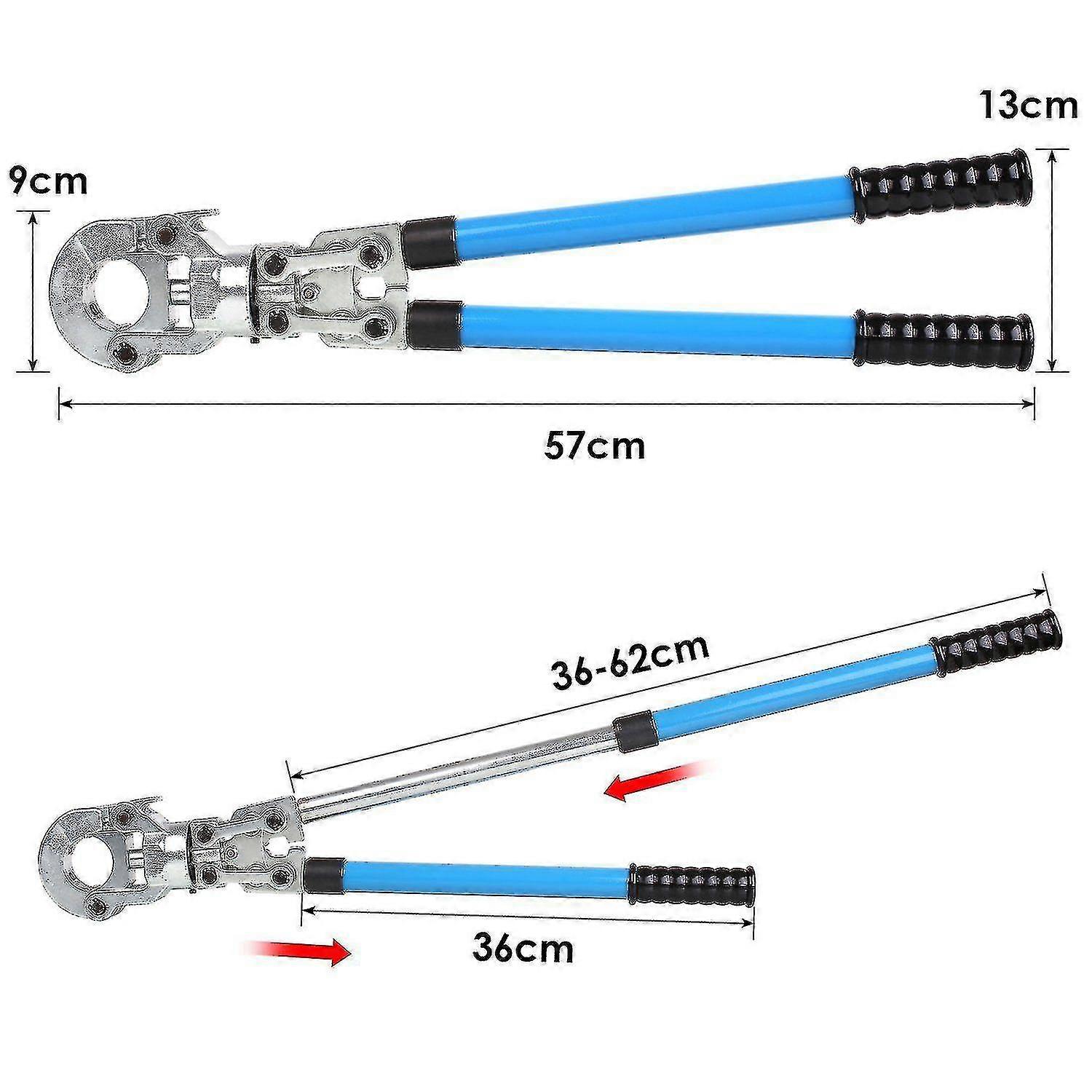 Copper Pipe Crimper Pressing Crimping Tool V12-28mm Th16-32mm Jaws 360 ...