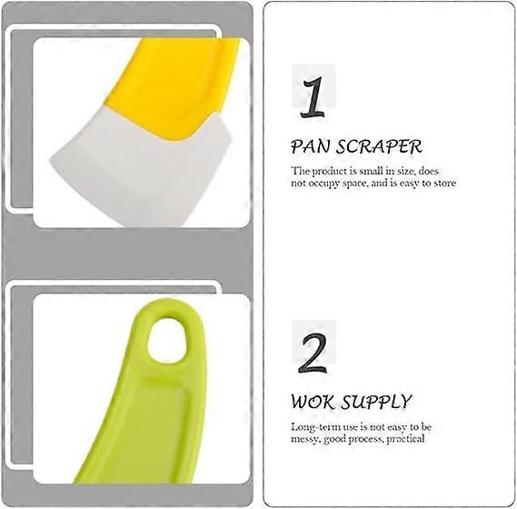 6Pcs Silicone Pan Scrapers Dish Cleaning Spatulas Bowl Scraper Brushes ...