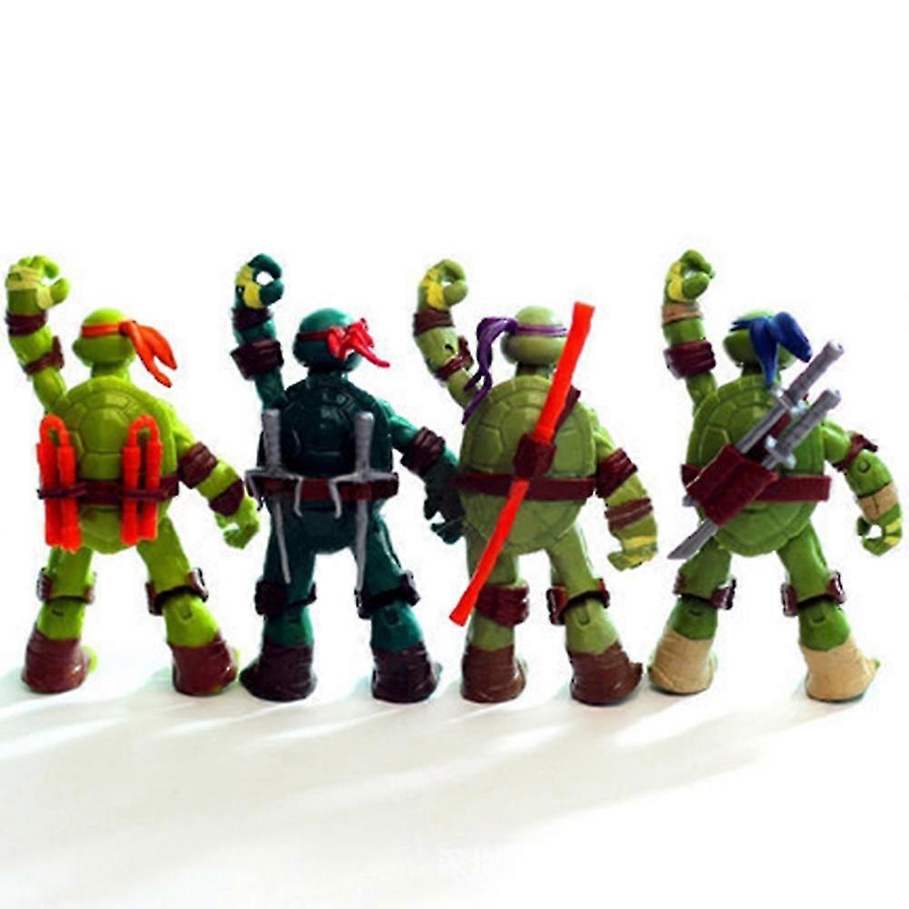 4pcs/set Teenage Mutant Ninja Turtles Action Figures Toys Set ...
