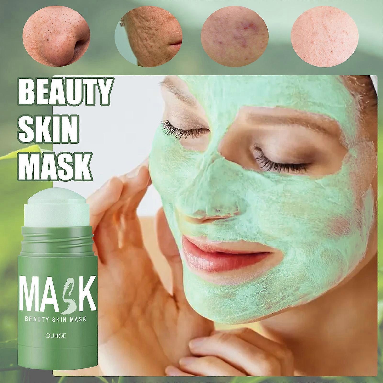 Green Tea Mask Stick Poreless Deep Cleanse Mask Stick Blackhead Remover ...