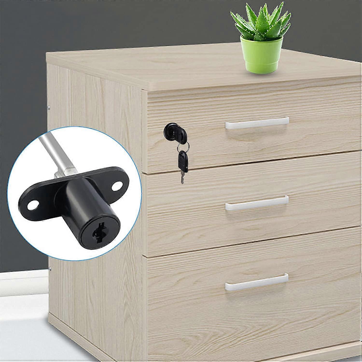 2 Piece Cabinet Plunger Lock Furniture Desk Drawer Plunger Lock ...