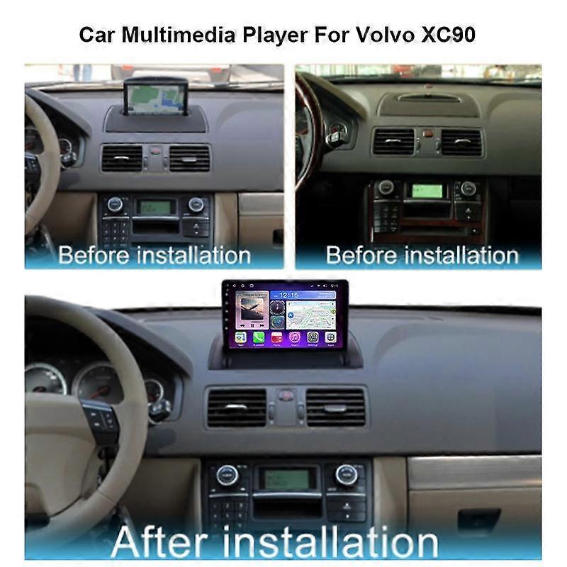 Autoradio for Volvo XC90 2004-2014 Multimedia Player Android 10 Navi Navigation Atuo BT Wireless ...