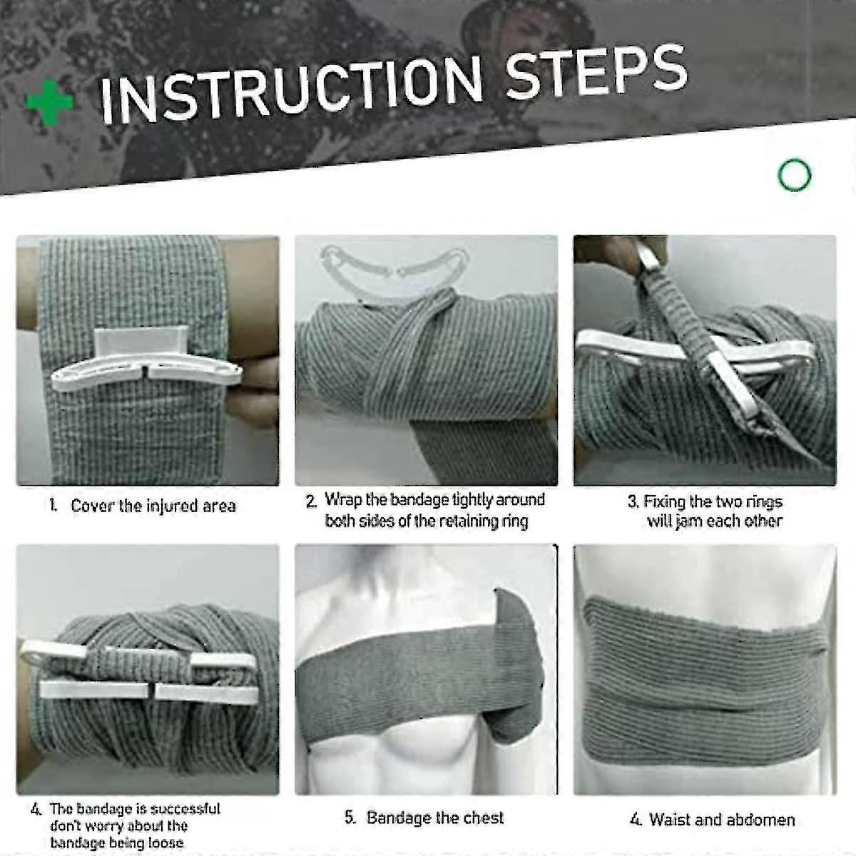 2 Pack Israeli Bandages, Hemostatic First Aid Bandage,vacuum Pack For ...