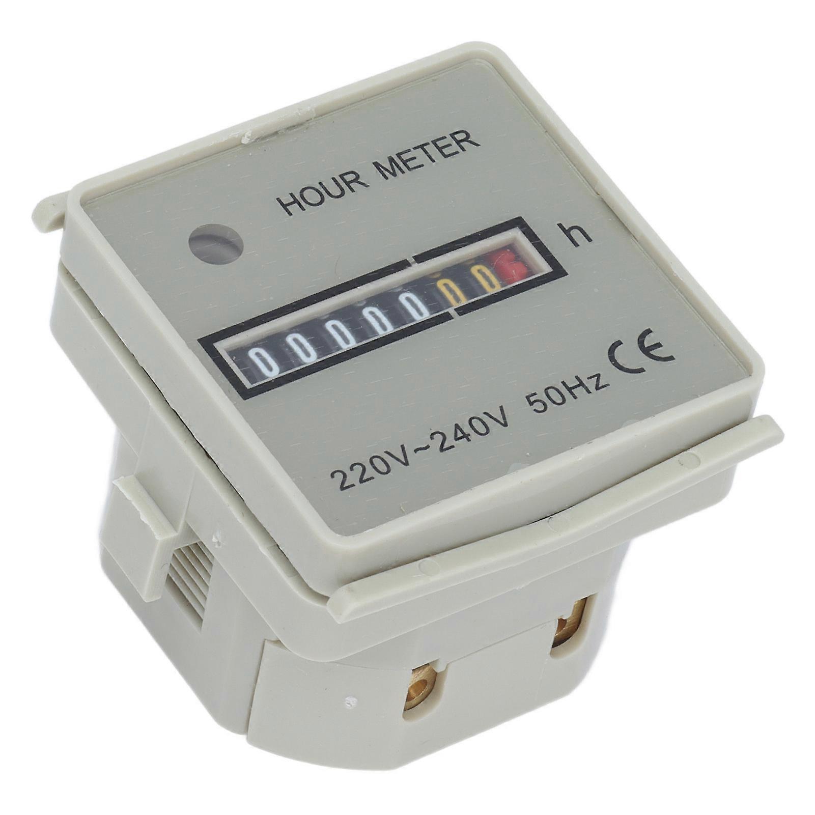 Industrial Timer Hour Meter Mechanical Counter 220-240V 0.3W | Fruugo UK