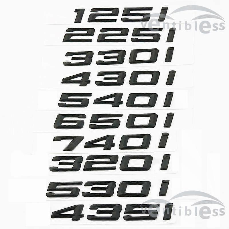 Car 3D ABS Trunk Letters Logo Badge Emblem Decal Sticker For THE 3 ...