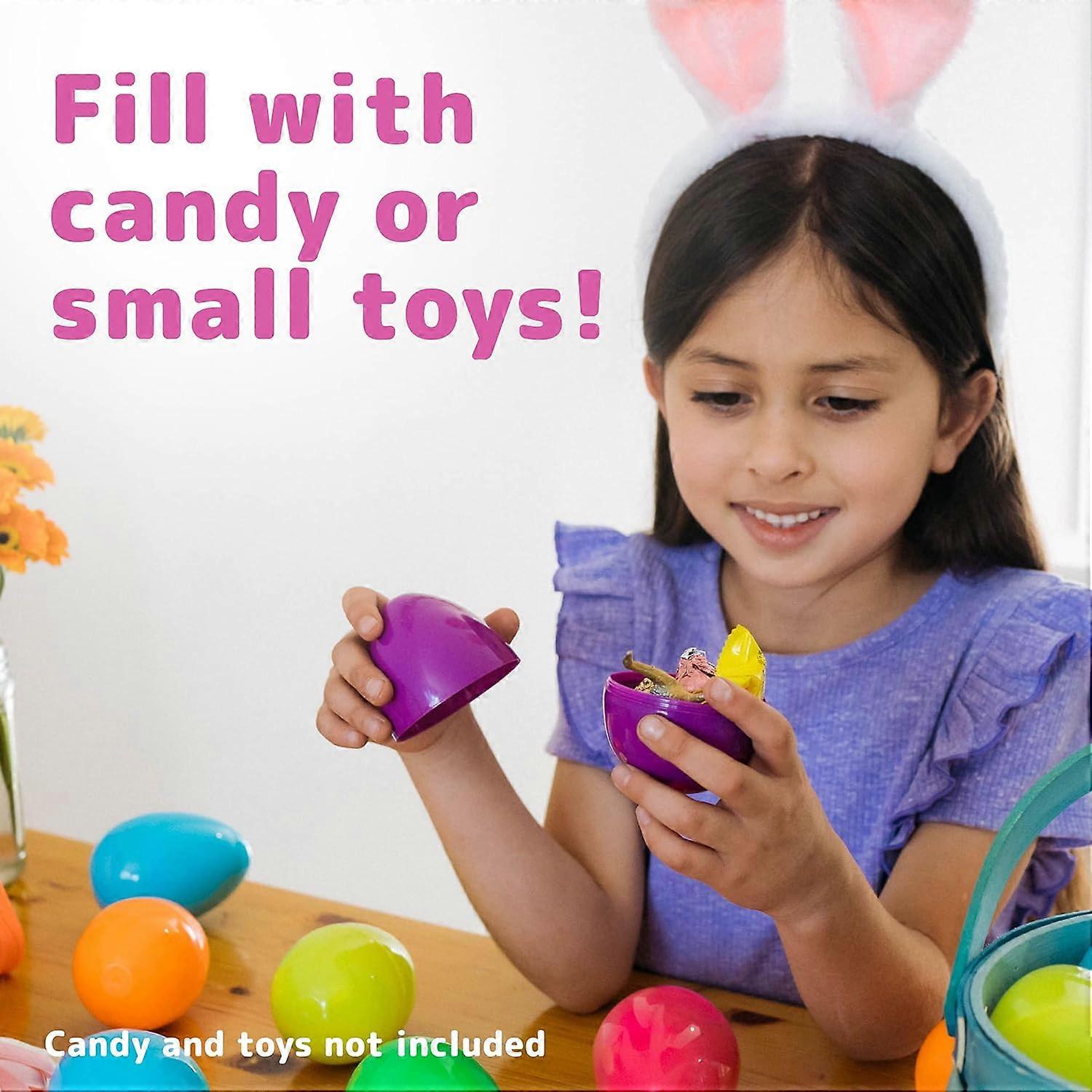 Unfilled Easter Eggs Empty, 100 pcs - Empty Plastic Eggs Fillable with ...